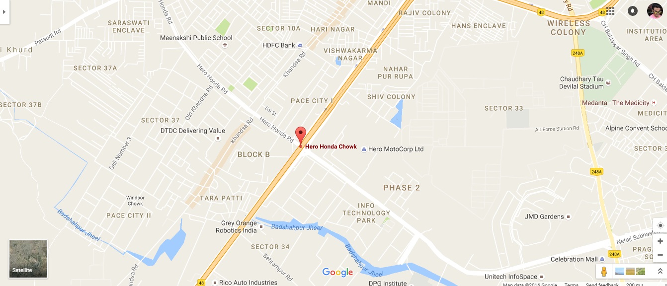 Commercial Office space for Lease Independent Built Up Hero Honda Chowk ...